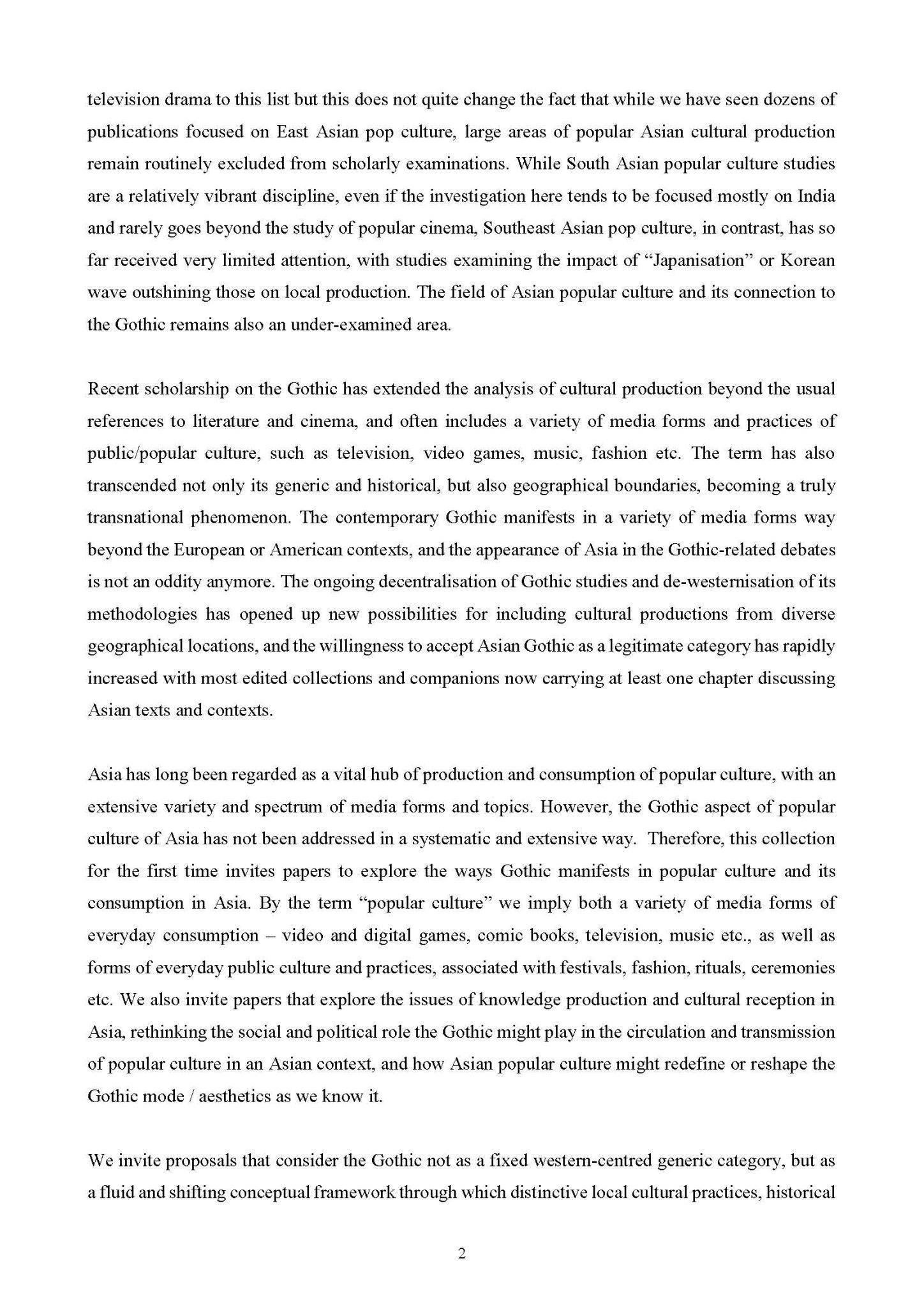 Asian Popular Culture and the Gothic – Gothic in Asia Association